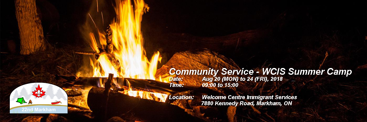 22nd Markham Scout, York Headwaters Area, Shining Waters Council