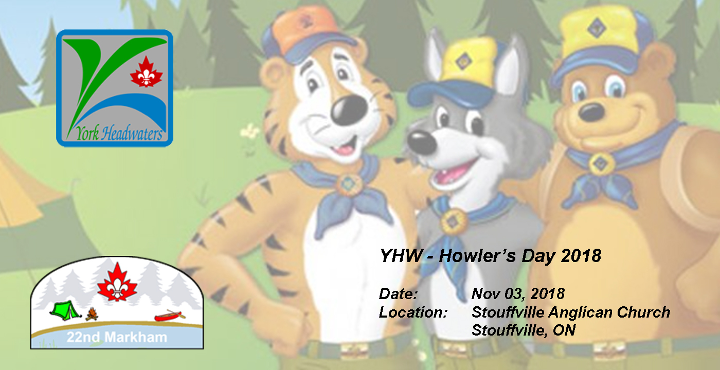 22nd Markham Scout, York Headwaters Area, Shining Waters Council